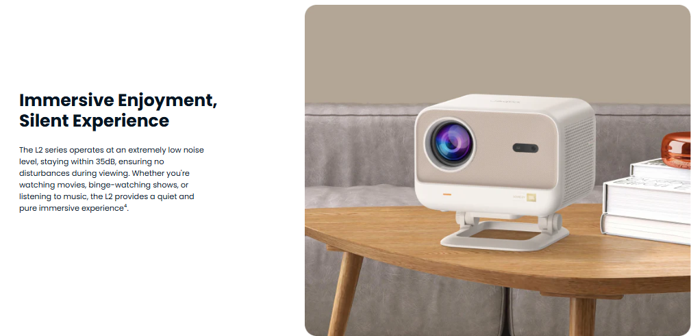 Yaber L2 Plus draagbare projector voor buiten met WiFi 6 en Bluetooth ...